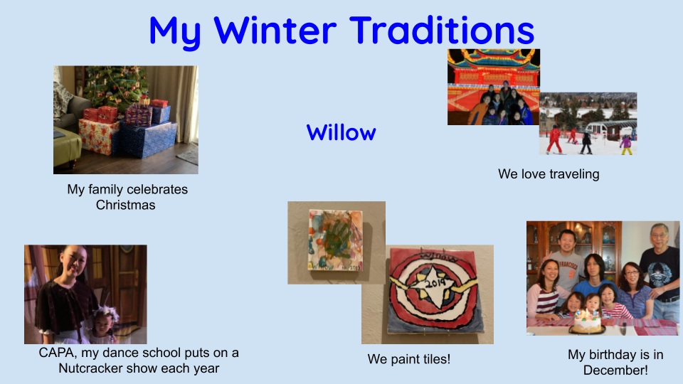 Winter Traditions – FRIDAY BLOG