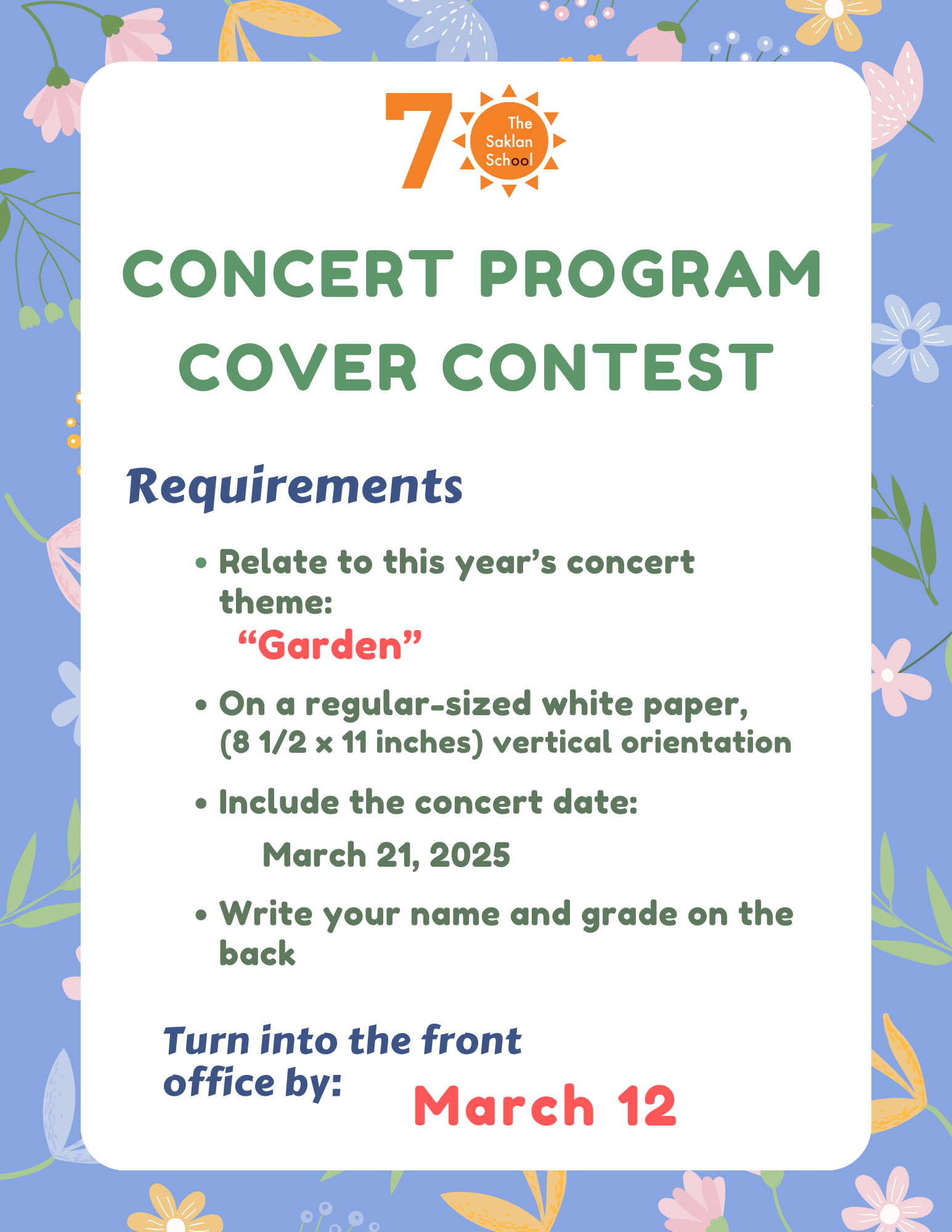 Design the Concert Program Cover – FRIDAY BLOG