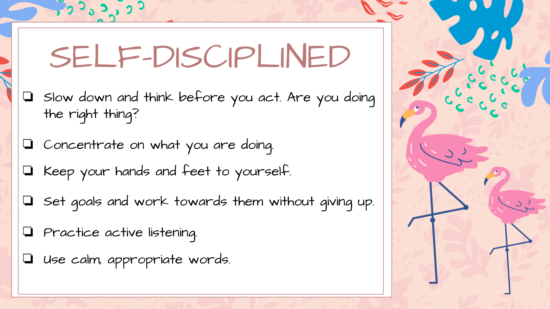 Building Self-Discipline – FRIDAY BLOG